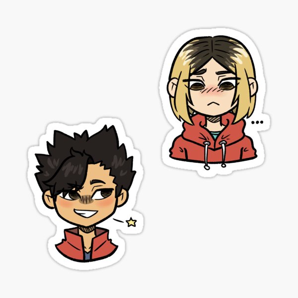 "Kuroo and Kenma Sticker Set" Sticker for Sale by sketchsoot | Redbubble
