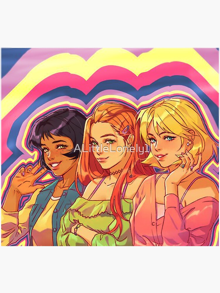 "Totally Spies Sticker" Sticker for Sale by ALittleLonely1 | Redbubble