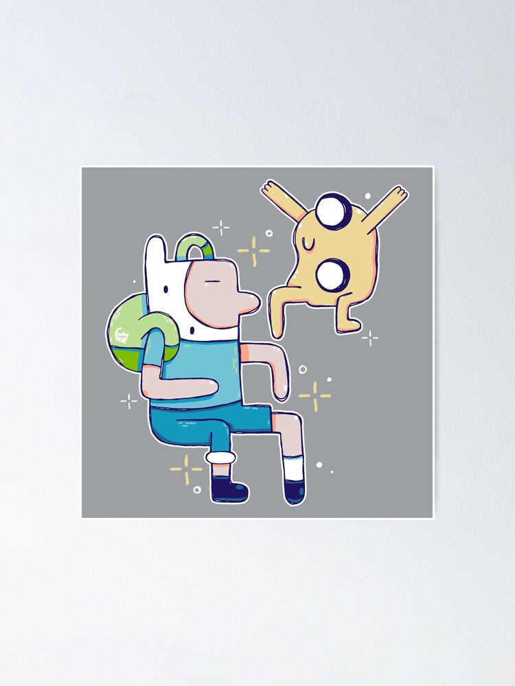"Fin and Jake in Abstract" Poster for Sale by DajonAcevedo | Redbubble