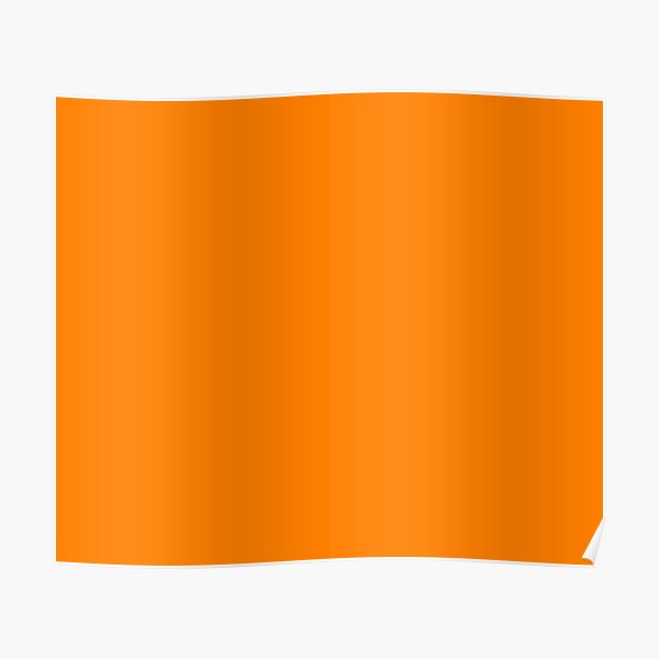 "Plain solid orange color" Poster for Sale by Hortaemcasa | Redbubble