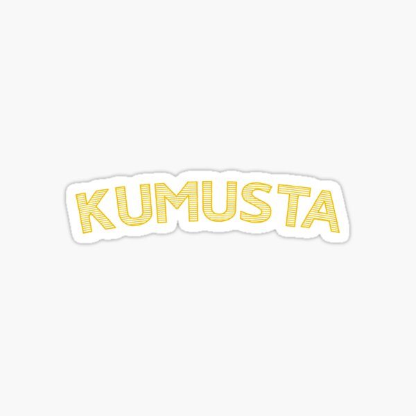 "Kumusta Filipino Pride" Sticker for Sale by FilipinoMerch | Redbubble