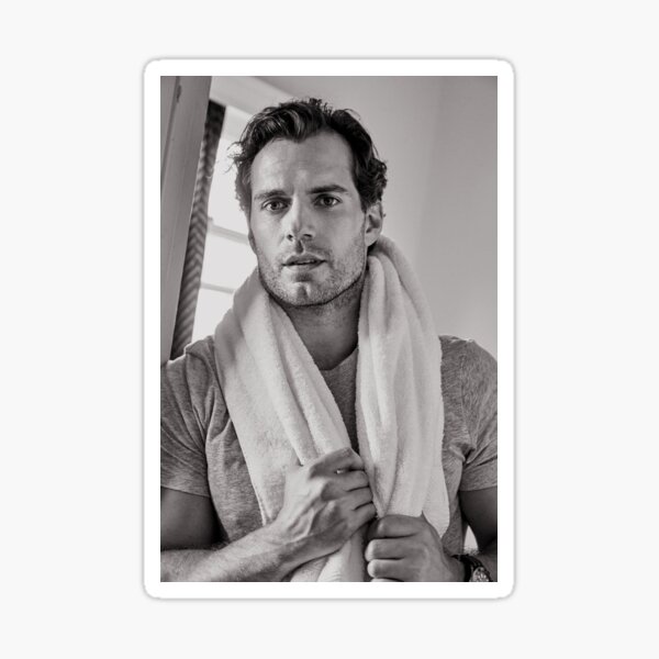 "Henry Cavill Towel " Sticker for Sale by mikejak | Redbubble