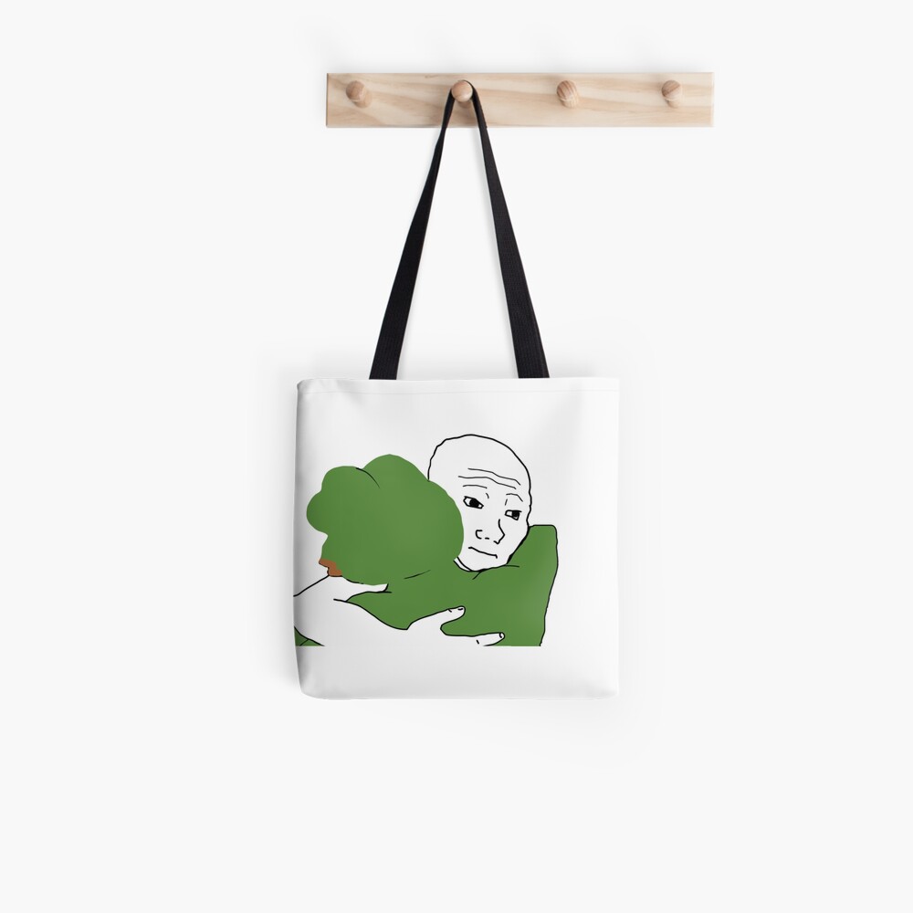 "Wojak Pepe Hug meme" Tote Bag for Sale by 1Zaners | Redbubble