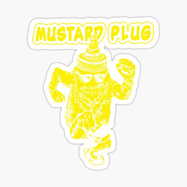 "Skankin' Plug, Mustard Plug" Sticker for Sale by kolakers | Redbubble