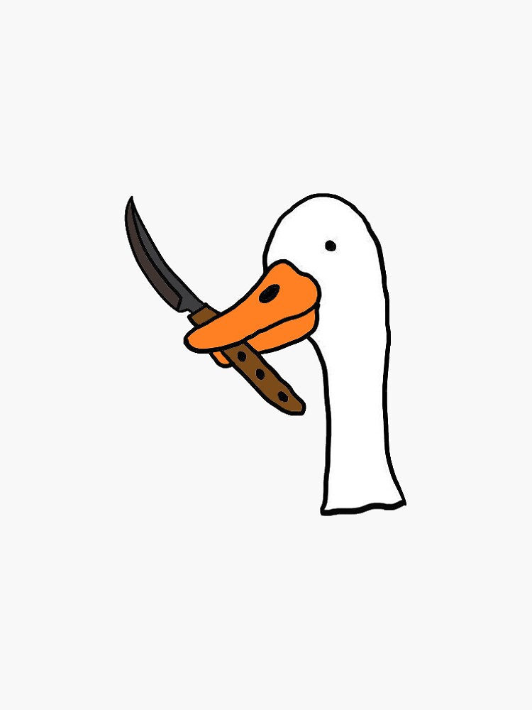 "serial killer duck" Sticker by sofiaage | Redbubble