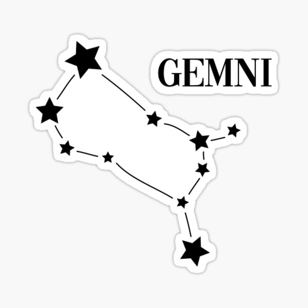 "Gemini sticker pack" Sticker for Sale by snwarnica | Redbubble