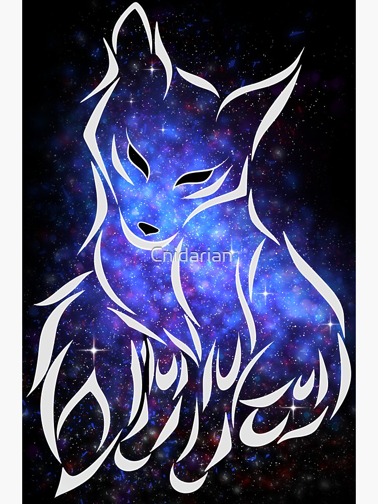 "Space Fox" Sticker by Cnidarian | Redbubble