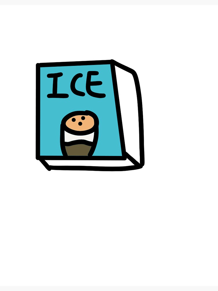 "ICE stickers" Sticker for Sale by Vintageunique | Redbubble