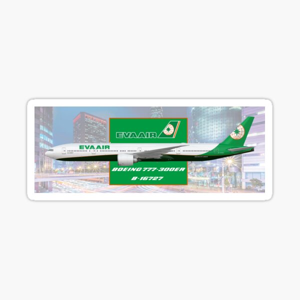 "EVA Air Boeing 777 Drawing" Sticker for Sale by Kickstand7682 | Redbubble