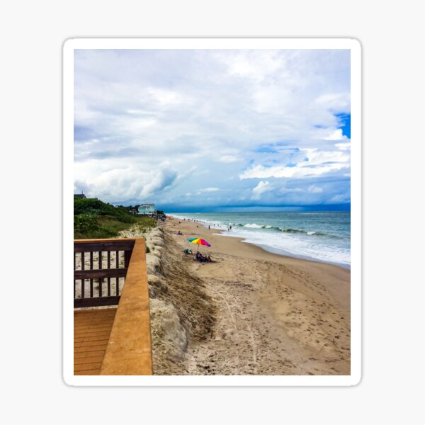 "Vero Beach Rainbow Umbrella " Sticker for Sale by Imagination-Huh ...