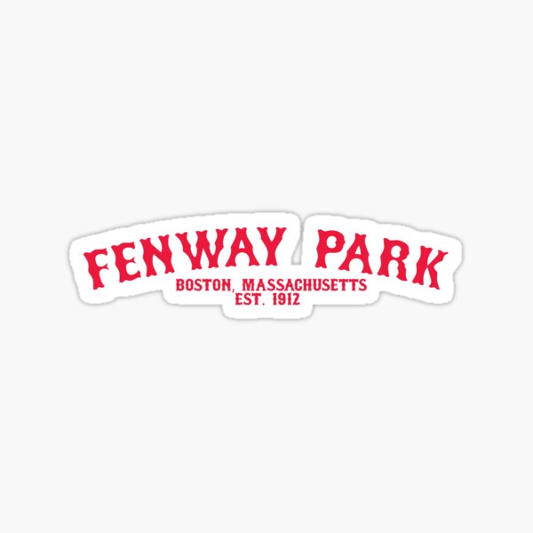 "fenway park" Sticker for Sale by thatDudeAZ89 | Redbubble