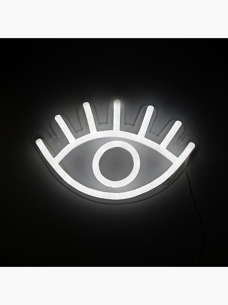 Pegatina «letrero de neón del ojo» de kboone564 | Redbubble