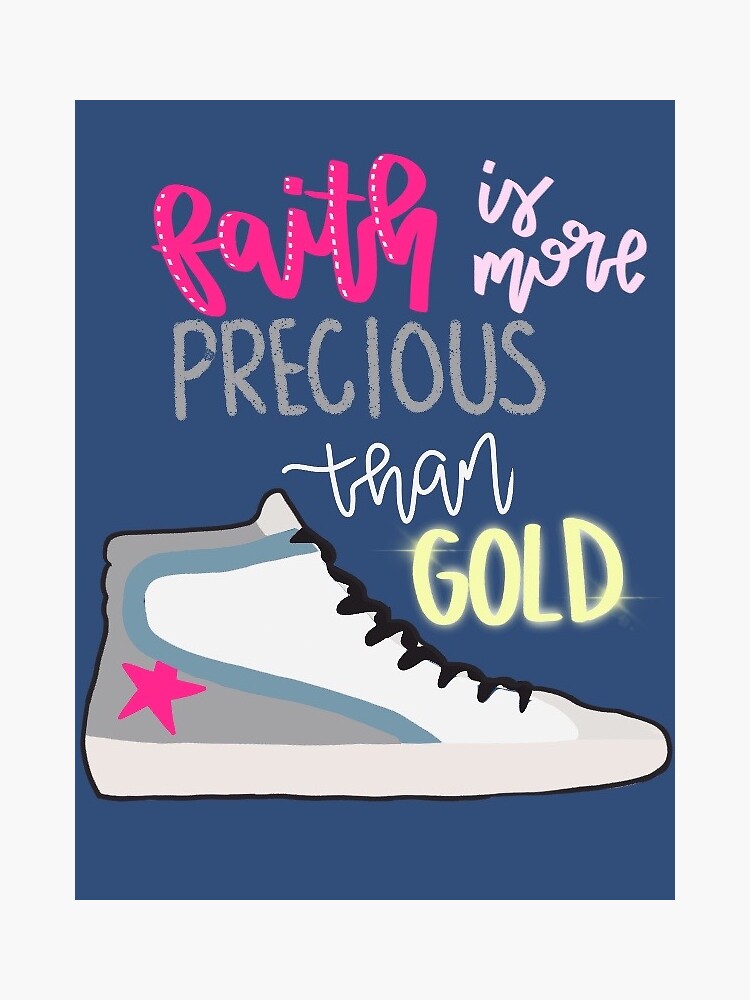 "Faith is More Precious than Gold" Sticker for Sale by bryleesbible ...