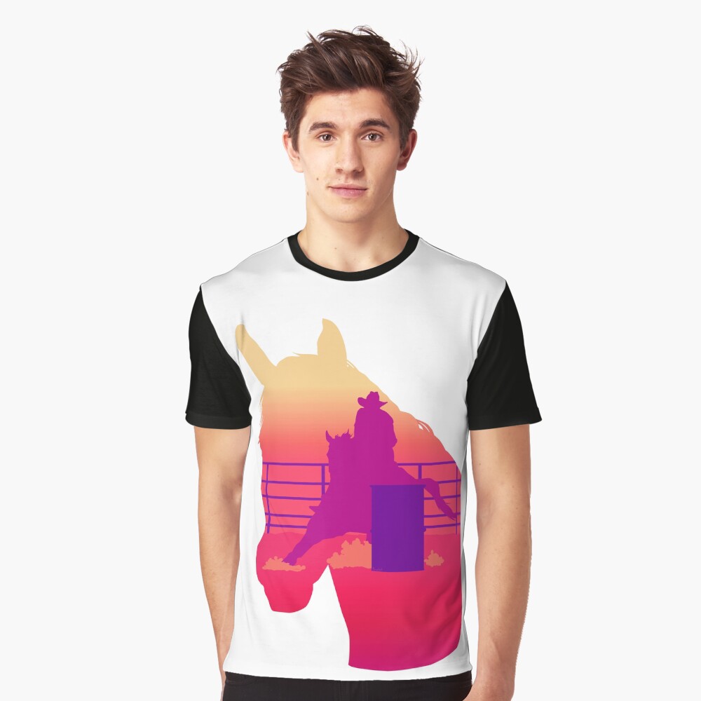 "Barrel Racing Sunset" Sticker for Sale by brumbeh | Redbubble