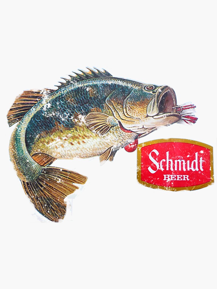 "Schmidt Beer T-ShirtSchmidt Beer Bass" Sticker by EdricHydra | Redbubble