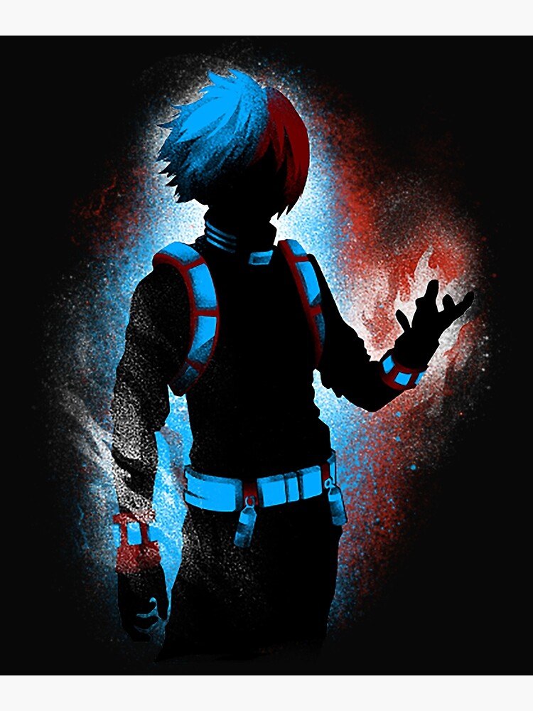 "Shoto Todoroki T-ShirtShoto-shadow" Art Print by EdricHydra | Redbubble
