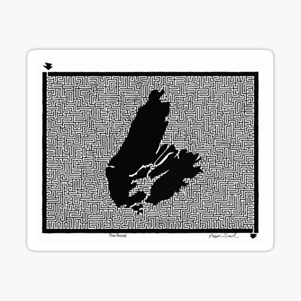"the roost" Sticker for Sale by getfreemazes | Redbubble