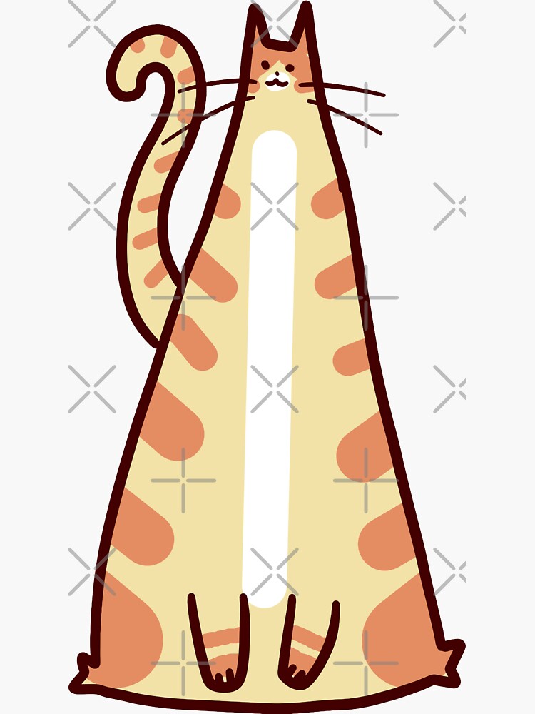 "Triangle Tabby Cat" Sticker for Sale by SaradaBoru | Redbubble