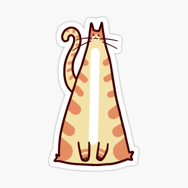 "Triangle Tabby Cat" Sticker for Sale by SaradaBoru | Redbubble