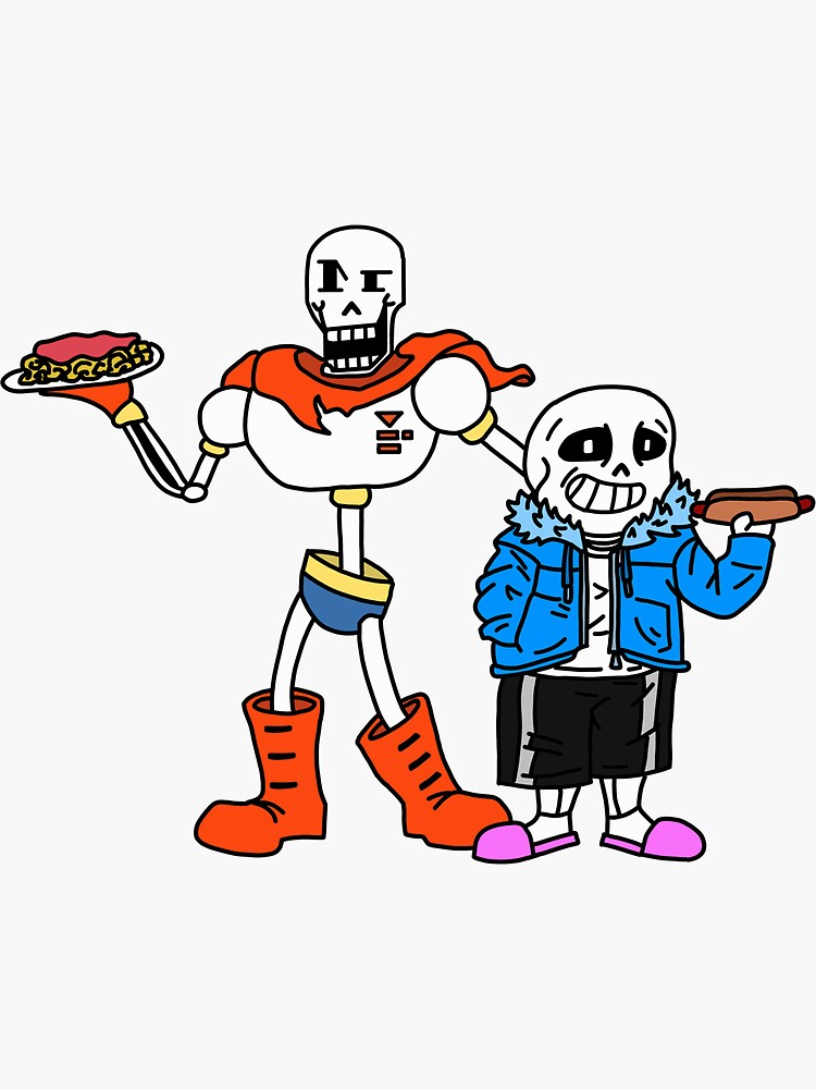"UNDERTALE - Sans and Papyrus" Sticker for Sale by EvieDean | Redbubble