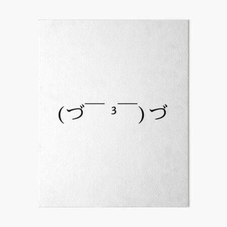 "Japanese Kaomoji Hug" Art Board Print for Sale by Wachi-A | Redbubble