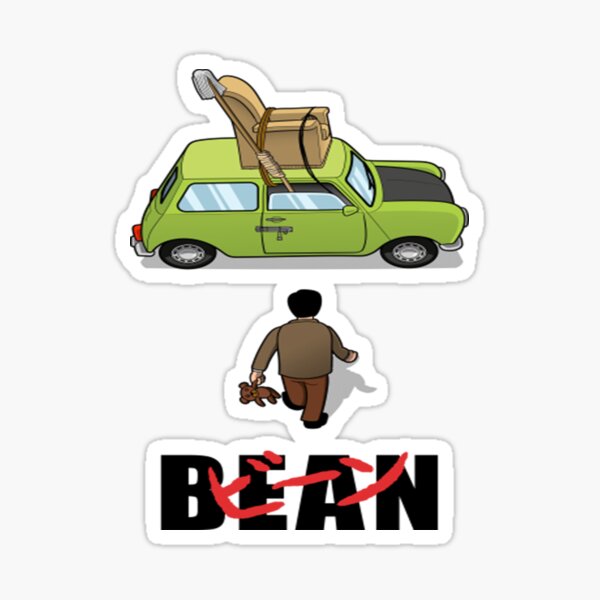 "Mr Bean Akira Bean" Sticker by Autoadict98 | Redbubble