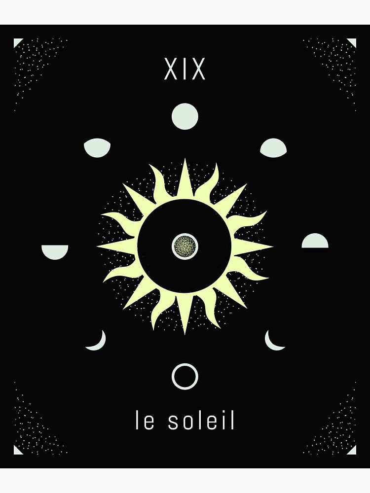 Lámina fotográfica «astrología de las fases del sol y la luna» de ...