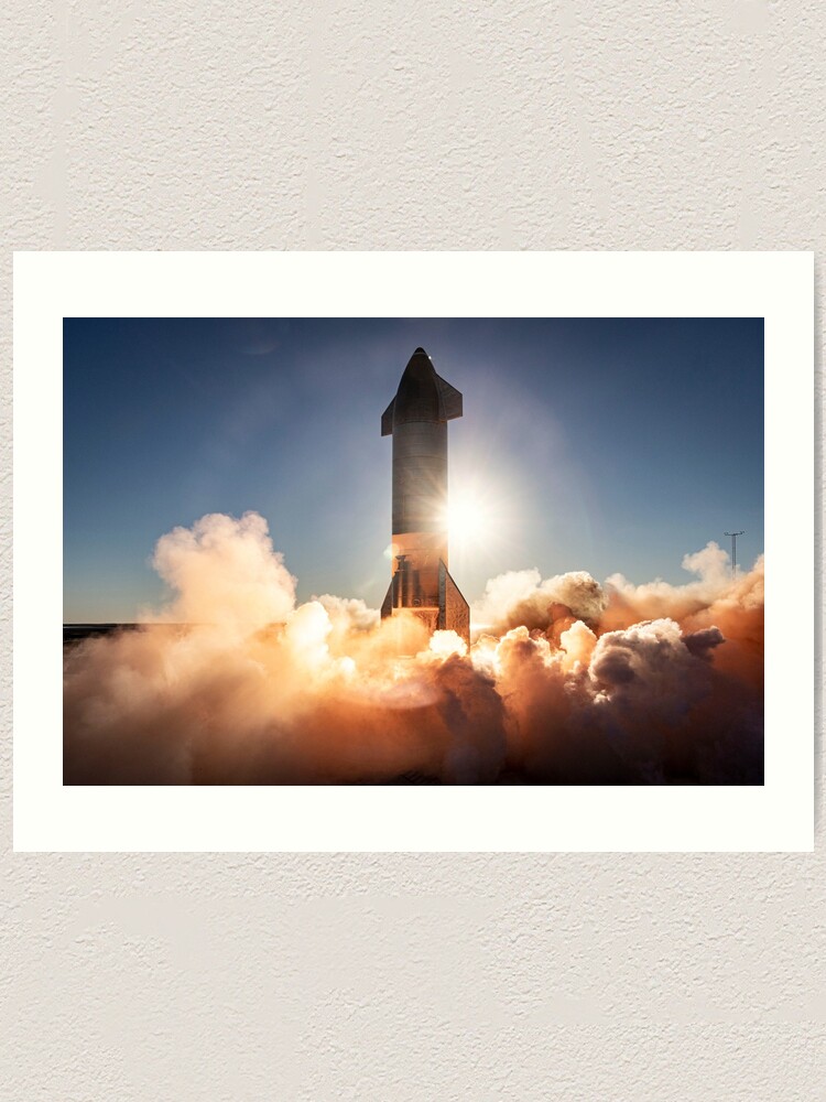 "SpaceX Starship Test Flight" Art Print for Sale by Star-Citizen ...