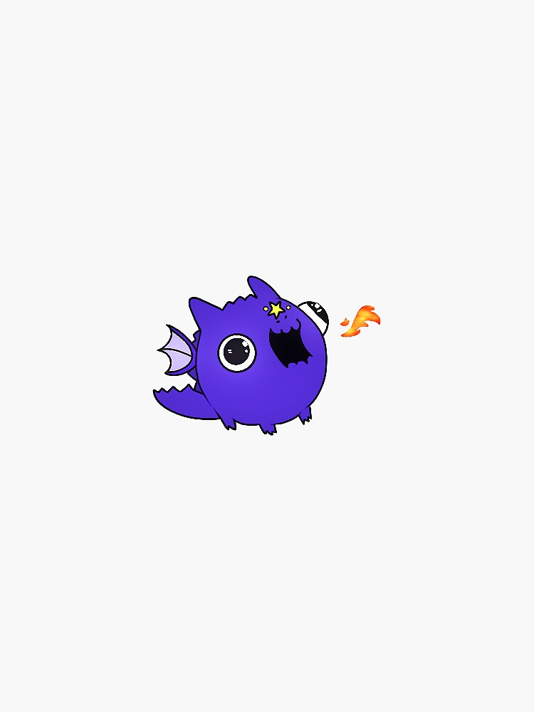 "Purple derpy dragon" Sticker by LeAdri | Redbubble