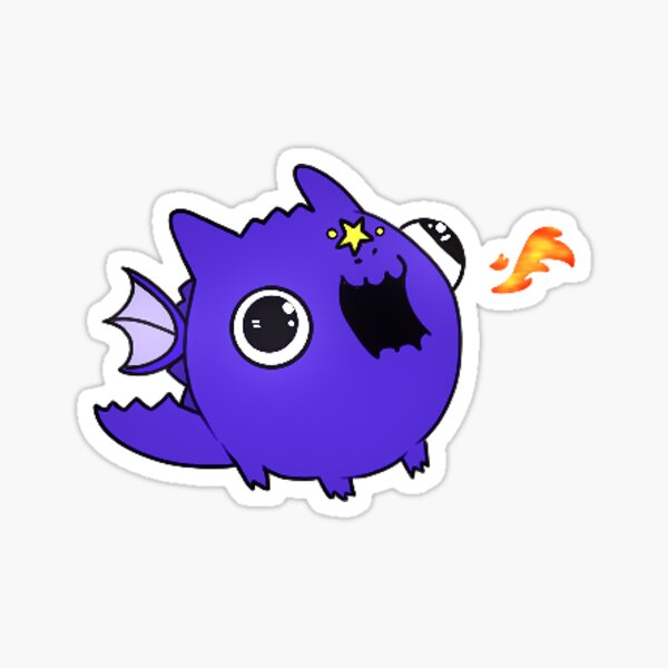 "Purple derpy dragon" Sticker for Sale by LeAdri | Redbubble