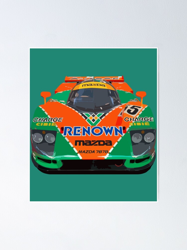 "Mazda 787b 787B Front" Poster for Sale by Autoadict98 | Redbubble