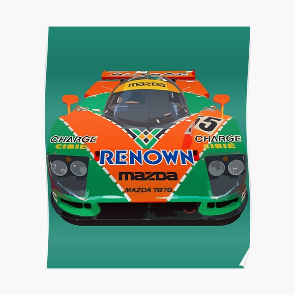 "Mazda 787b 787B Front" Poster for Sale by Autoadict98 | Redbubble