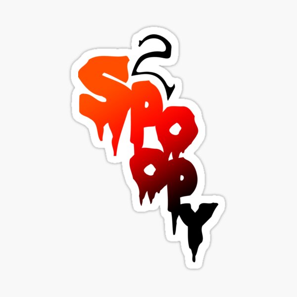 "2 spoopy" Sticker for Sale by miscreation | Redbubble