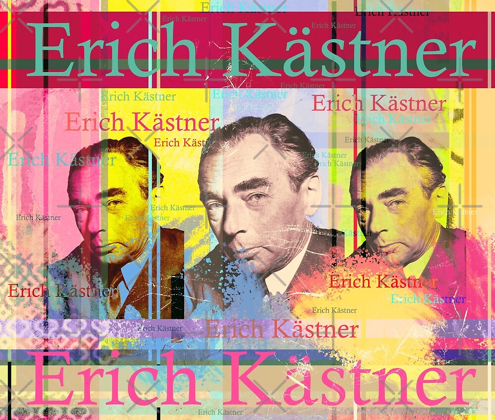 "Erich Kästner portrait, well-known writer, the flying classroom, gifts ...