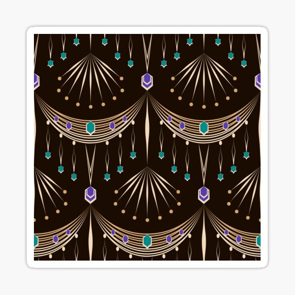 "Seamless beautiful antique bronze pattern vector ornament. Geometric ...