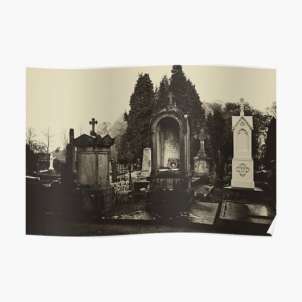"old graveyard" Poster for Sale by nwiggerman | Redbubble