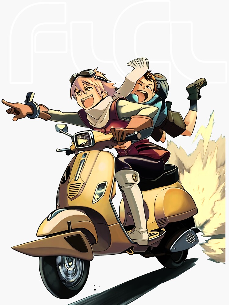 "FLCL Scooter" Sticker for Sale by samiranti56 | Redbubble