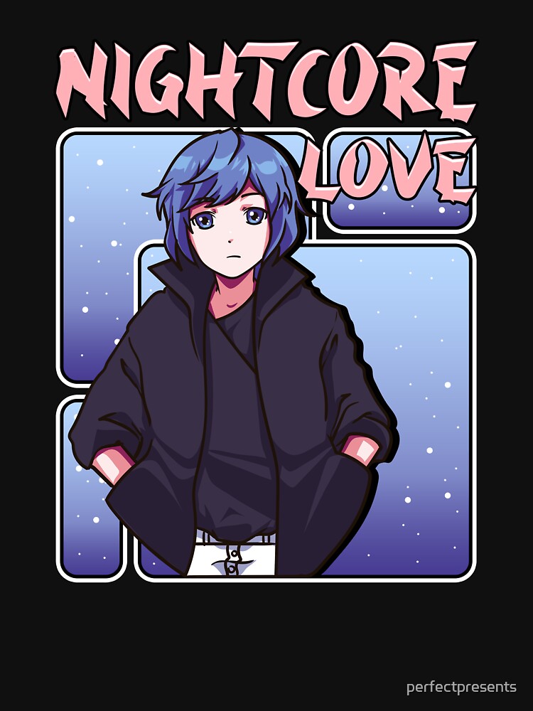 "Nightcore Love Japanese Music Anime Aesthetic EDM" T-shirt for Sale by ...