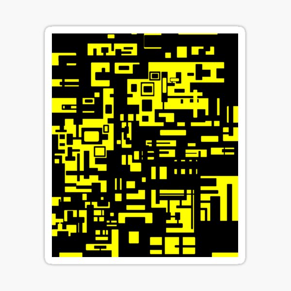 "Rectangle pattern" Sticker for Sale by Yagamioflight | Redbubble