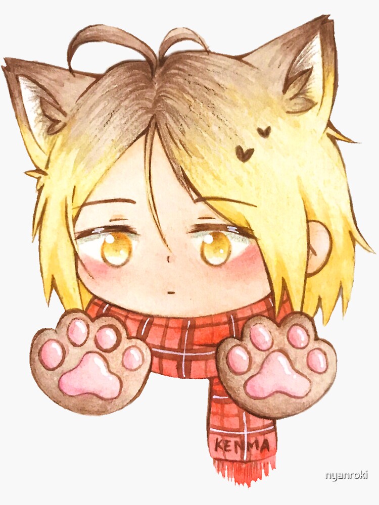 "Kenma Cat" Sticker for Sale by nyanroki | Redbubble