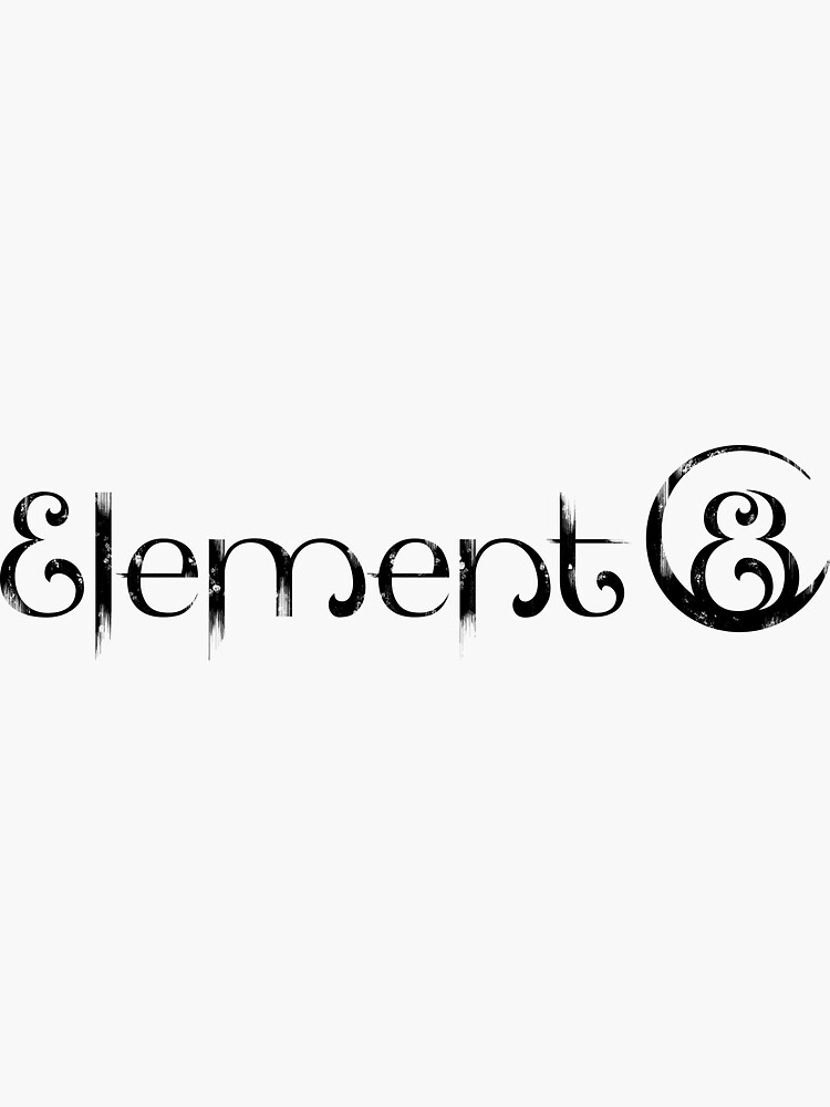 "Element 8 - Black" Sticker by Gugsi | Redbubble