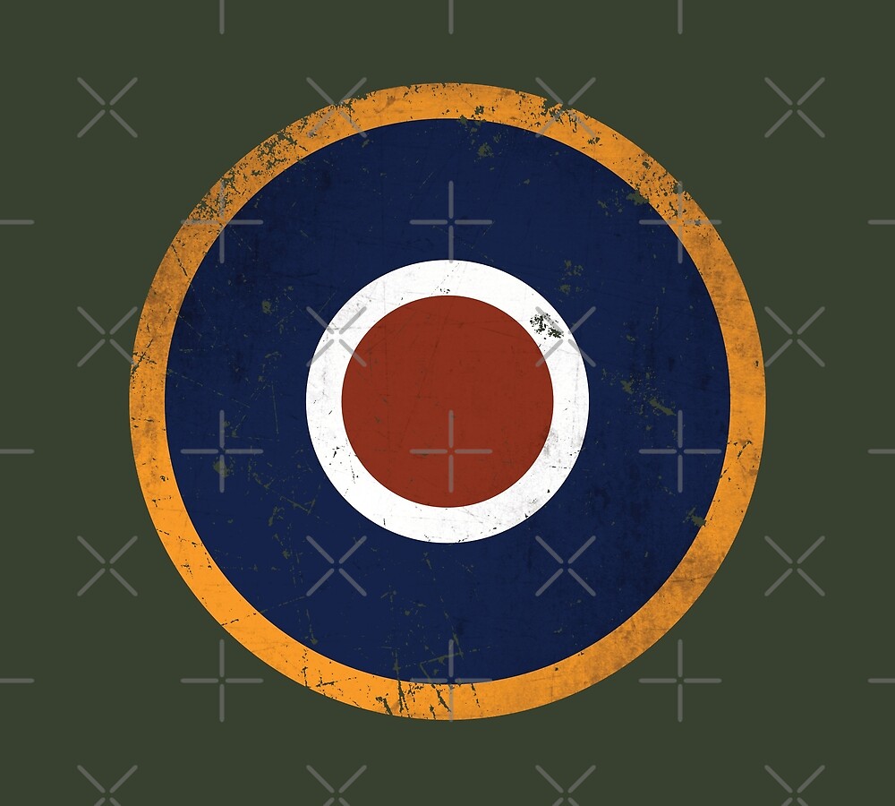 "WW2 Royal Air Force roundel late war" by Beltschazar | Redbubble
