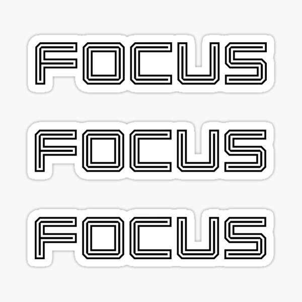 "Focus" Sticker for Sale by b-for-blueberry | Redbubble
