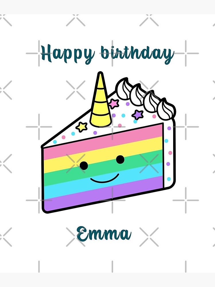 "Happy birthday Emma, personalized, birthday card, wishes, Emma, cool ...