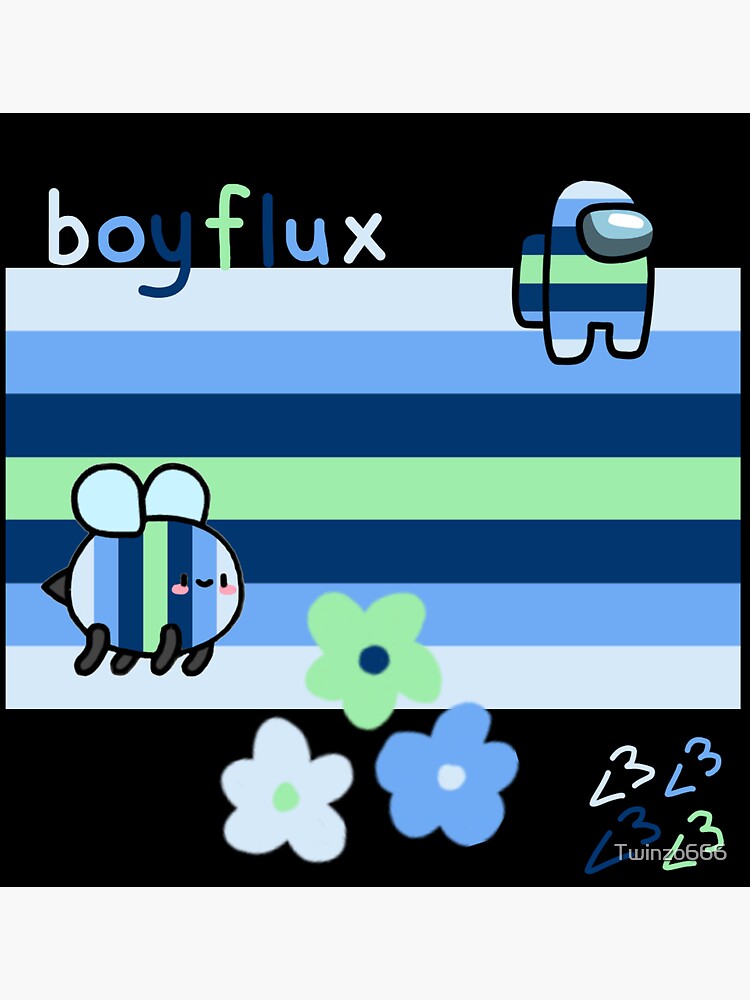 "Boyflux pride" Sticker for Sale by Twinzo666 | Redbubble