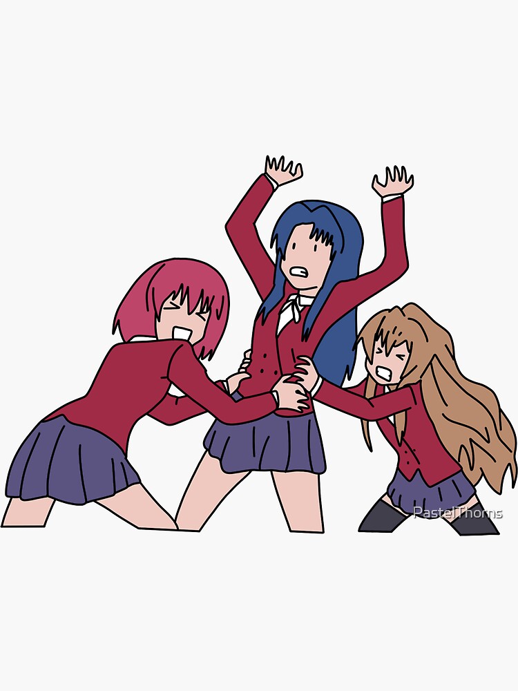 "taiga, minori, ami - diet warriors " Sticker for Sale by PastelThorns ...