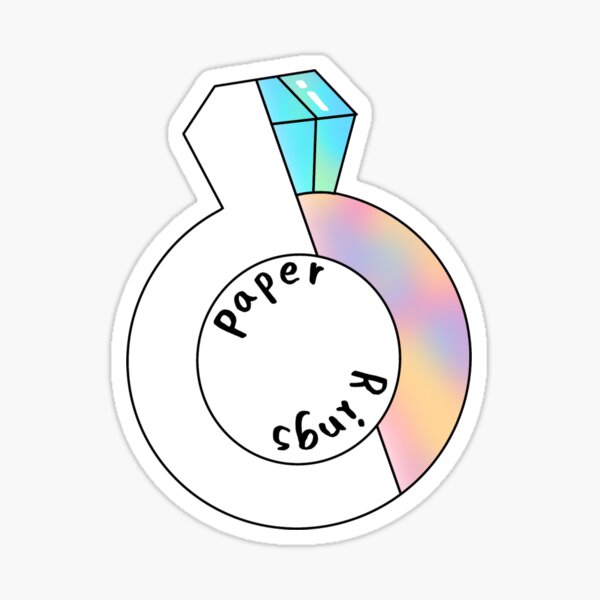 "Taylor Swift Paper Rings" Sticker by Kaya-- | Redbubble