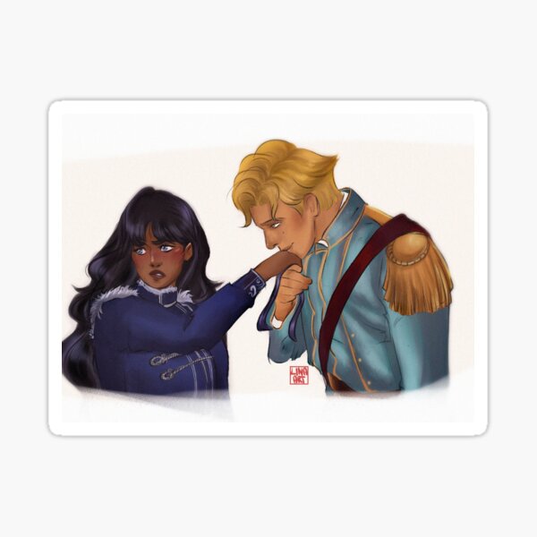 "Zoya and Nikolai" Sticker for Sale by linasketchess | Redbubble