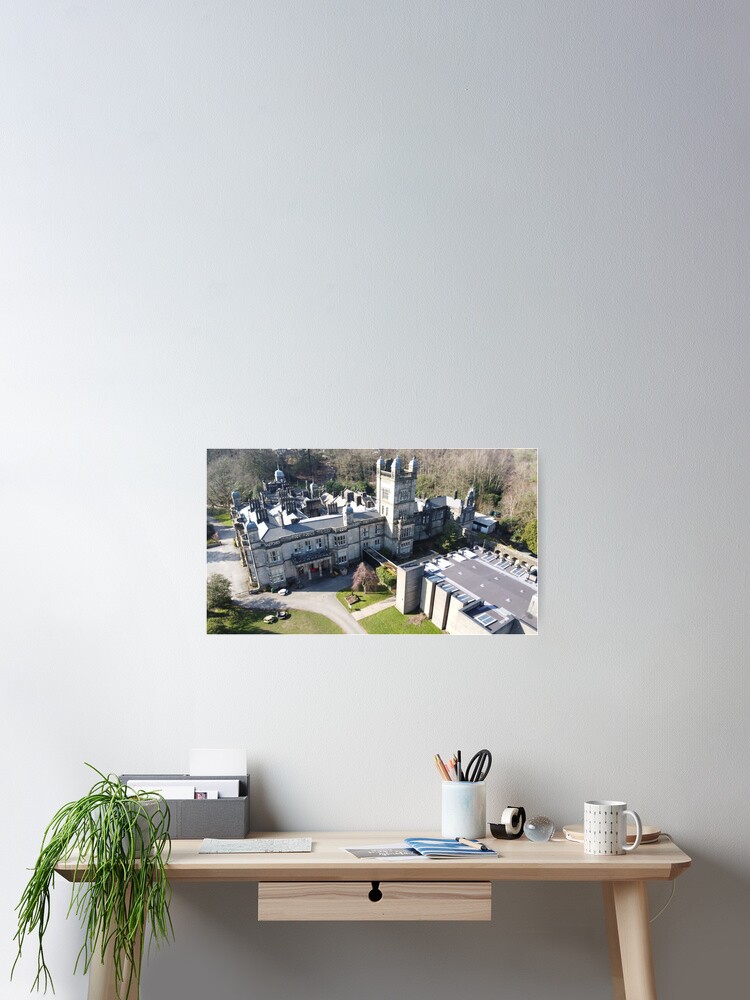 "Aerial View Of Underley Hall, Kirkby Lonsdale In 4K" Poster for Sale ...