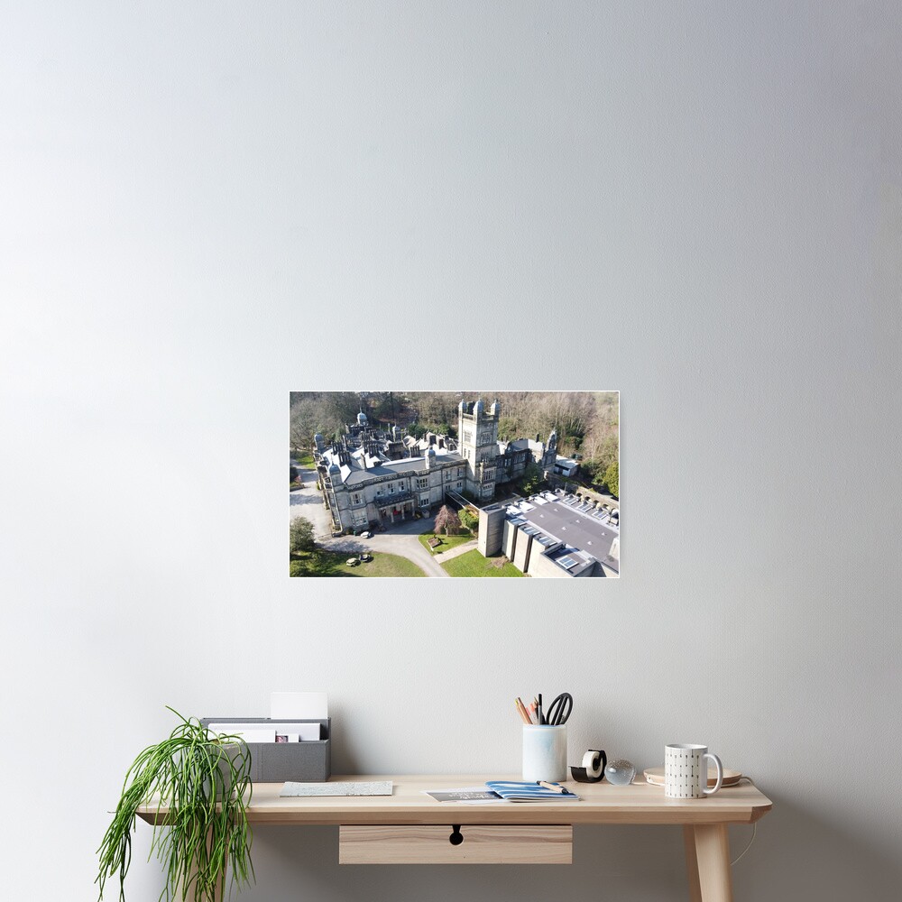 "Aerial View Of Underley Hall, Kirkby Lonsdale In 4K" Poster for Sale ...
